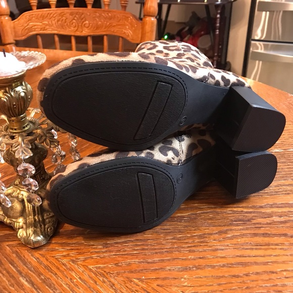 Bobbie Brooks | Shoes | Leopard Print Boots | Poshmark